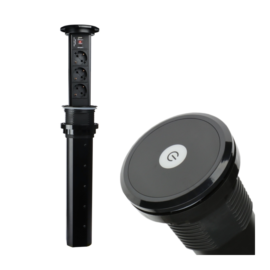 LIFT BOX USB A+C automatyczny przedłużacz - Design Light